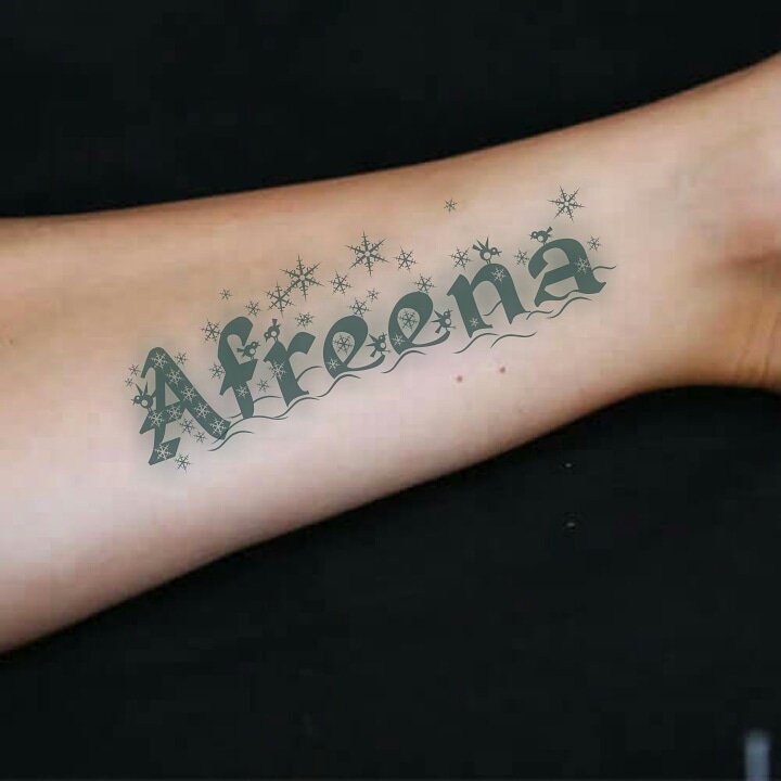 Athena Name Tattoo