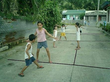 Kids Playing Patintero