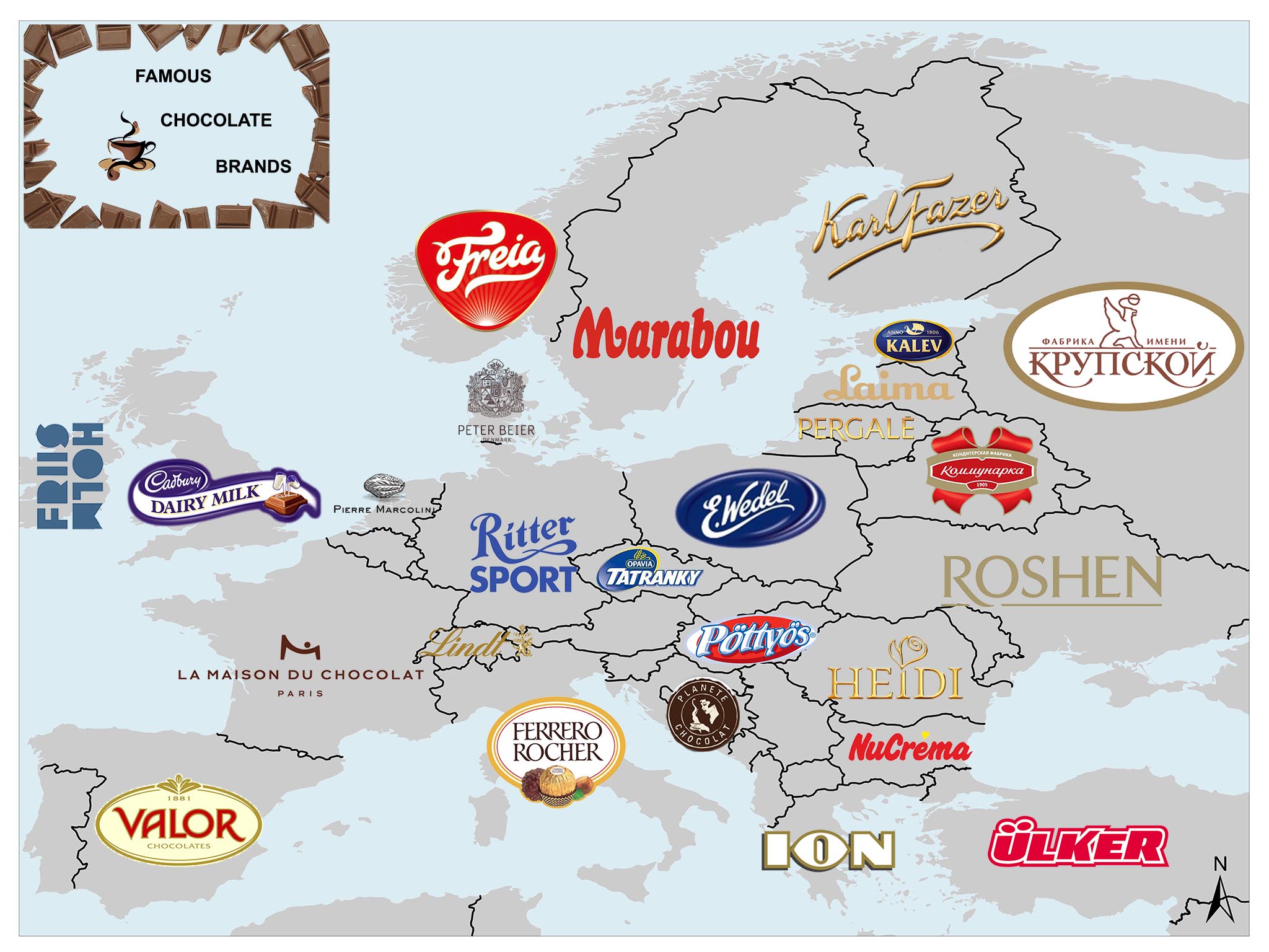 Famous Chocolate Logos