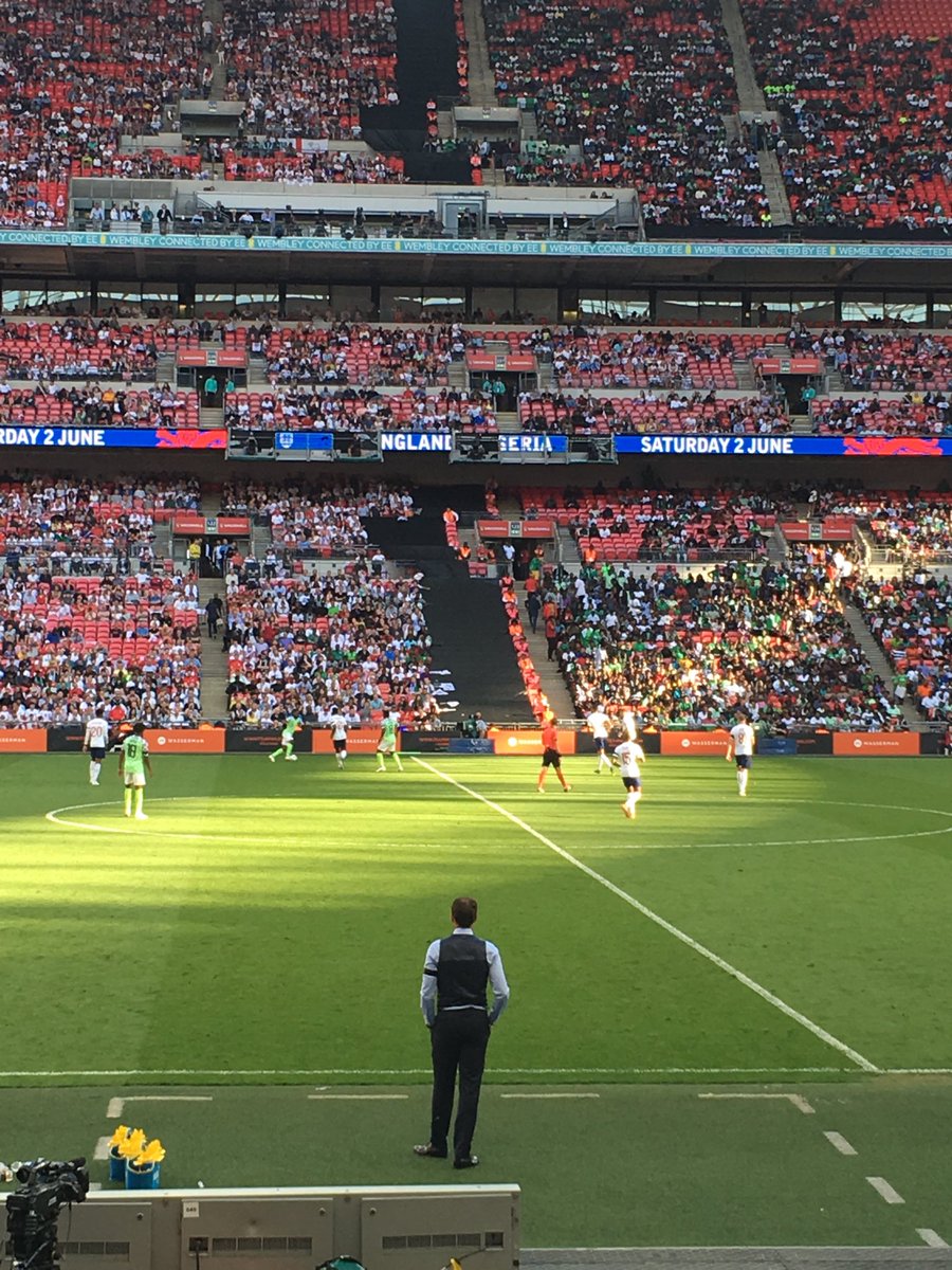 Gareth Southgate looks on as England close out the game ENGNGA | Nigel ...