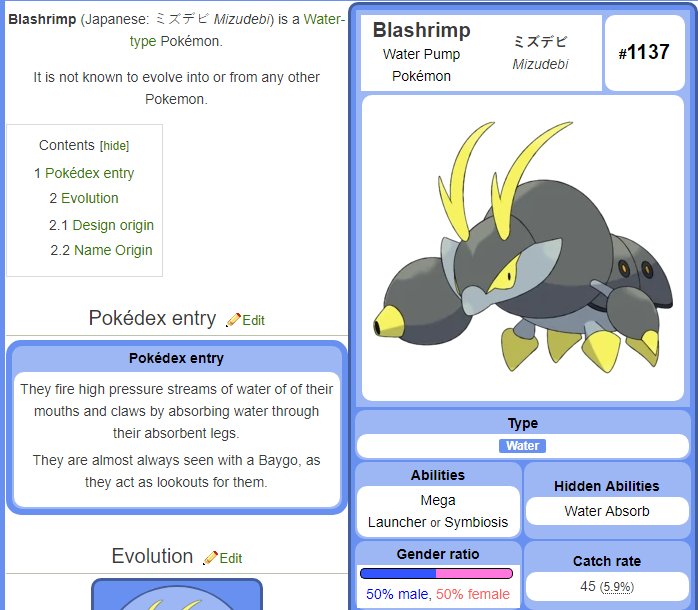 Pistol Shrimp Pokemon