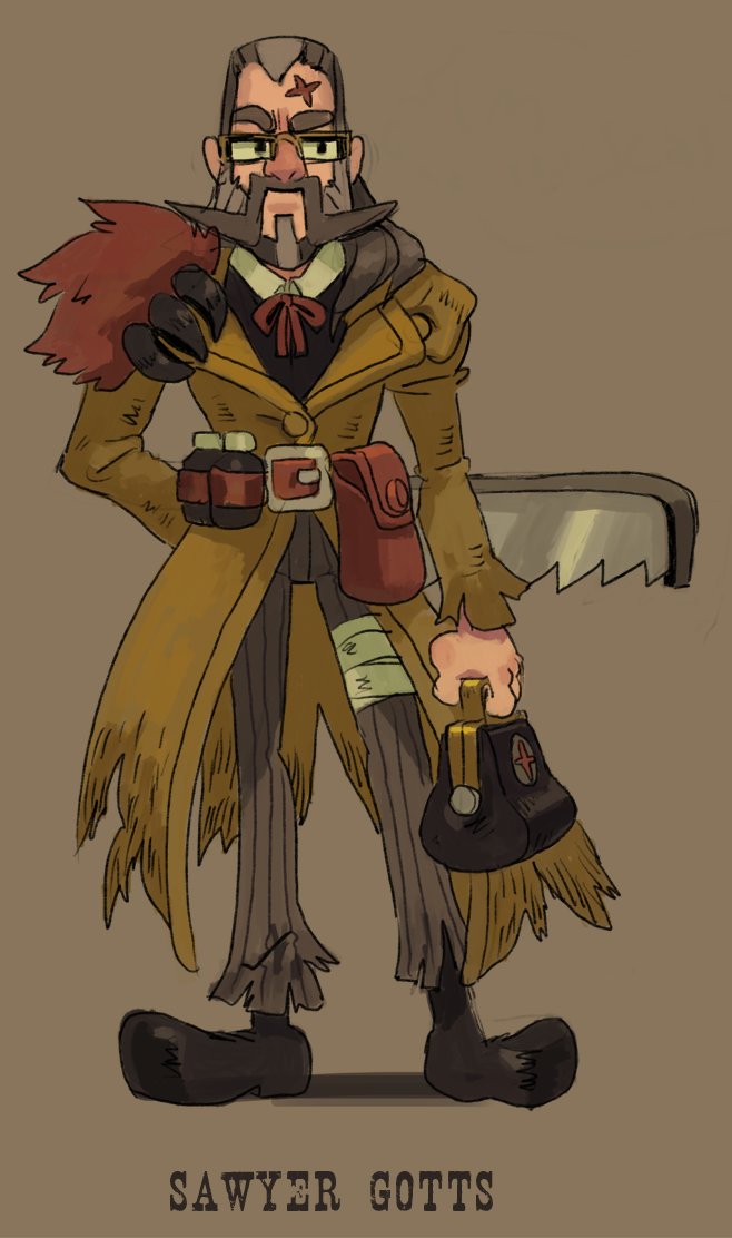 「This is Sawyer Gotts, frontier doctor, @」|o_8 Alex Ahad - SDCC Booth ...