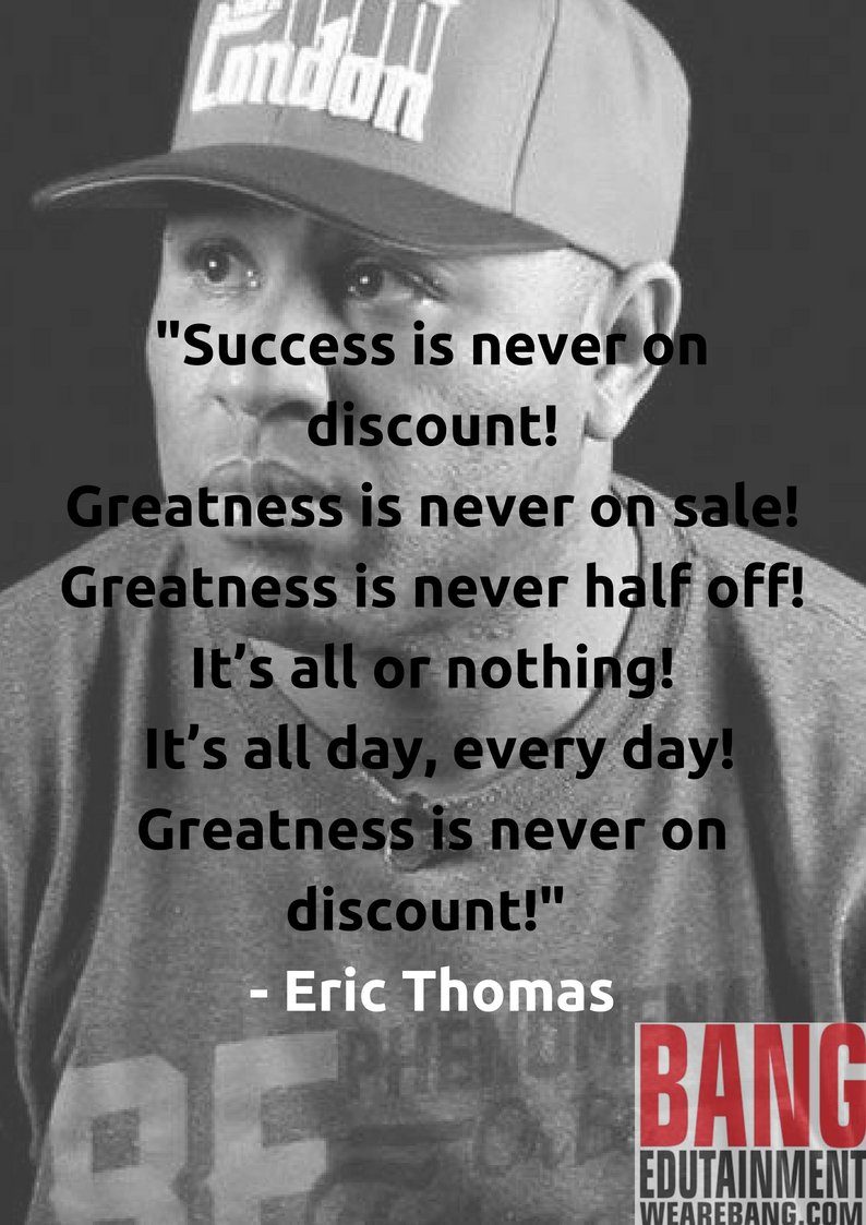 Eric Thomas Quotes Success