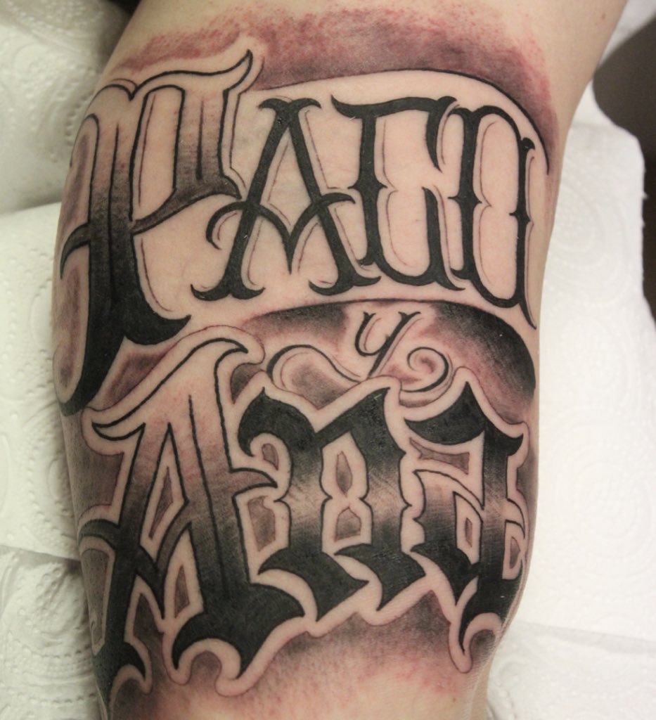Loyalty Tattoo Lettering