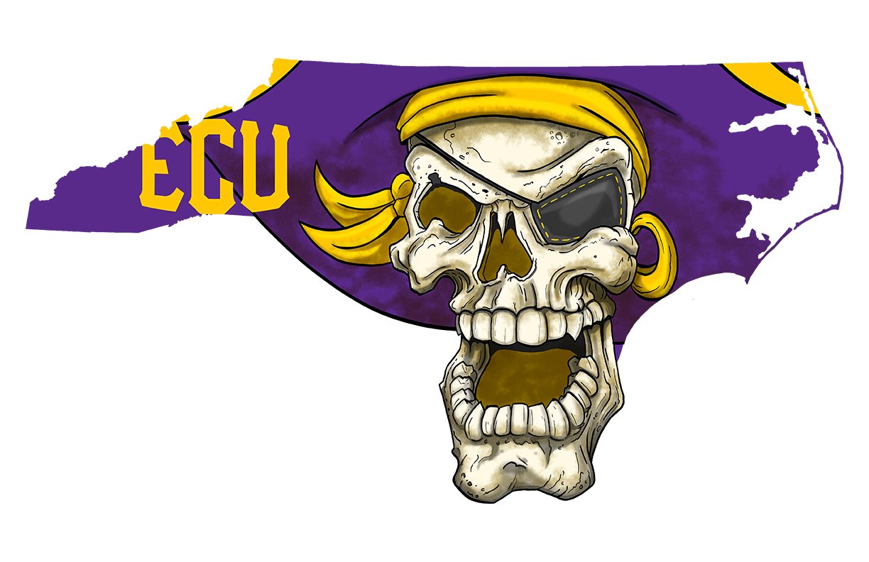 Ecu Pirate State Logo Amazon.com: Desert Cactus East Carolina
