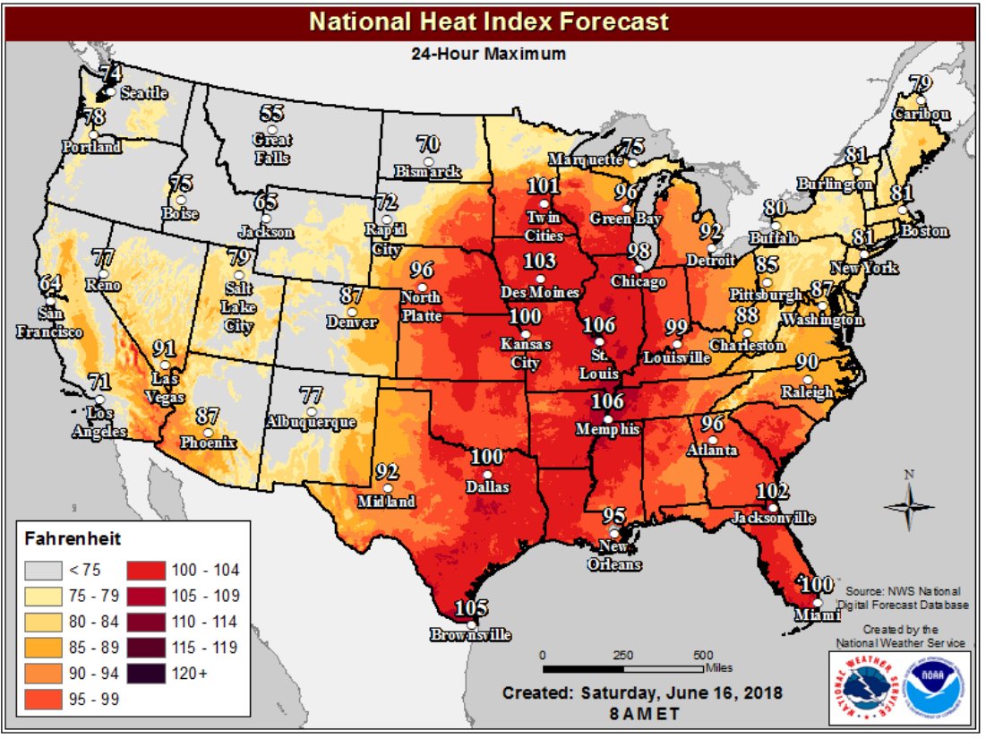 Heat Map Of The Us - Map