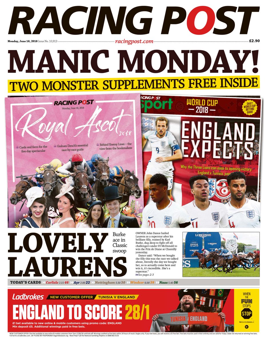 Today's Racing Post: two in-depth supplements for Royal Ascot and ...