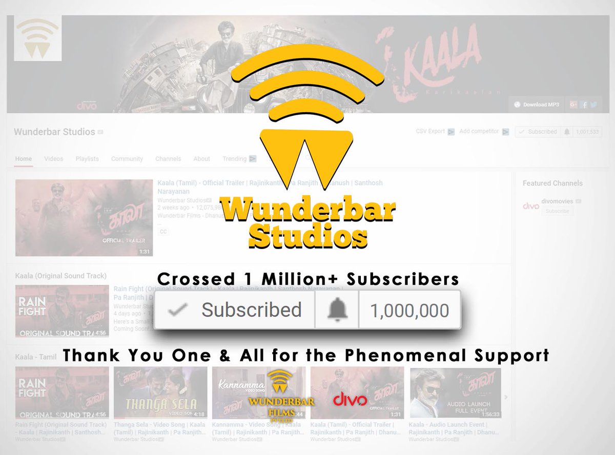 Dhanush's wunderbar films reaches new milestone | Galatta