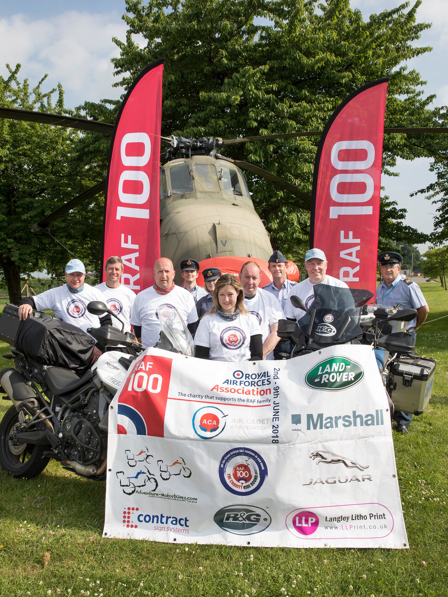 Raf Shawbury On Twitter Yesterday We Welcomed Raf100bikers Who Are Carrying Out An Epic