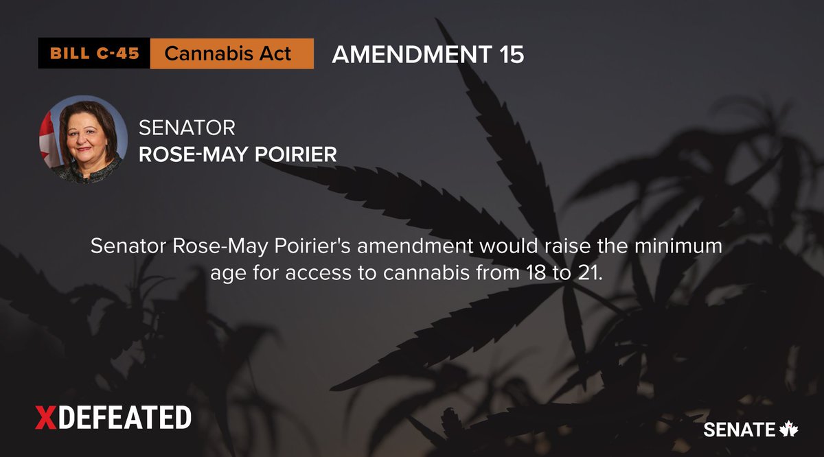 All Amendment To The Cannabis Act In The Senate C 45 R Canadients
