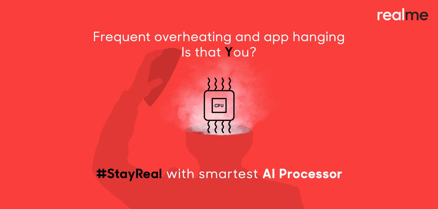 realme on Twitter: "Phone overheating - why suffer? With its 12nm AI processor, RealMe 1 smartly ...