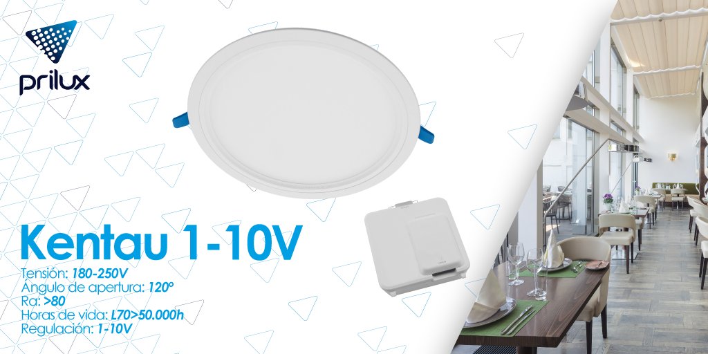 Grupo Prilux Iluminación on Twitter: "¡Ya tenemos disponible los nuevos Kentau 1-10V y los # ...