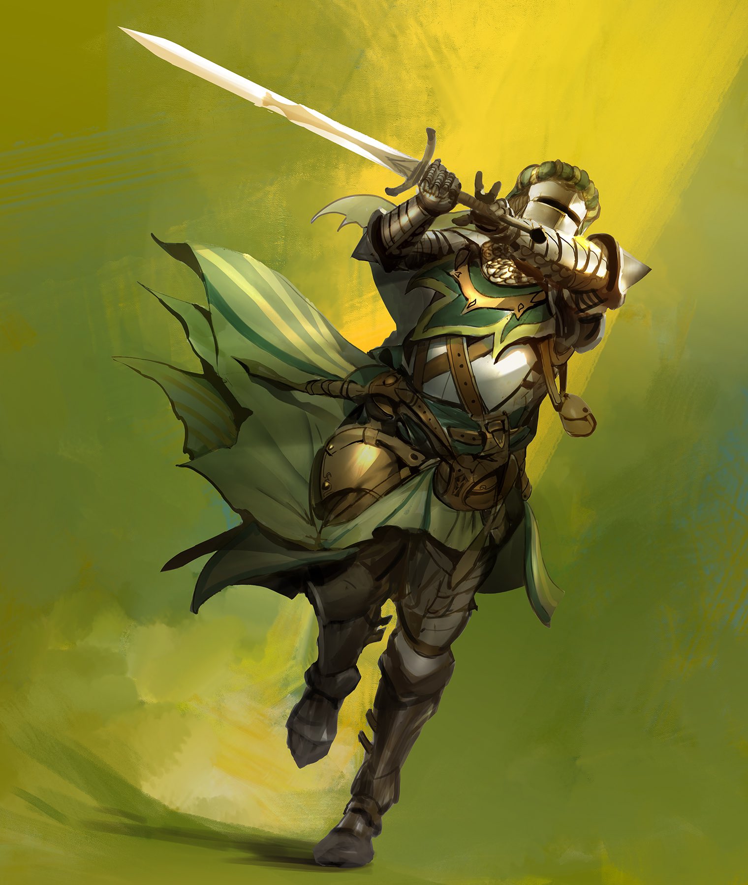Golden Knight Art