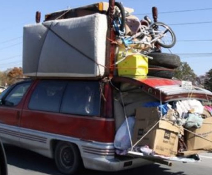Overloaded Car