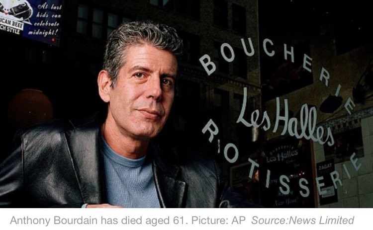 Melissa Hoyer on Twitter: "Gone too young. Too soon. RIP Mr Anthony Bourdain https://t.co ...