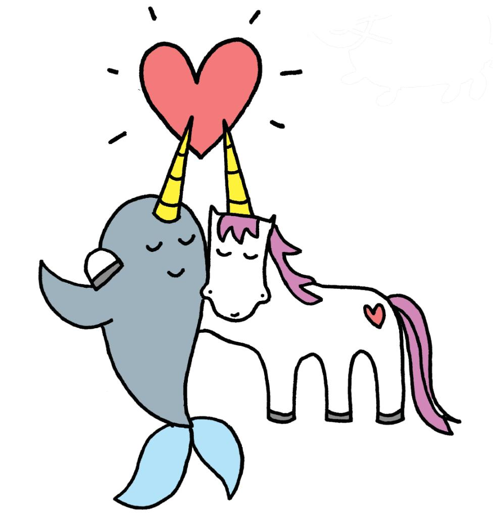 Narwhals And Unicorns Friends