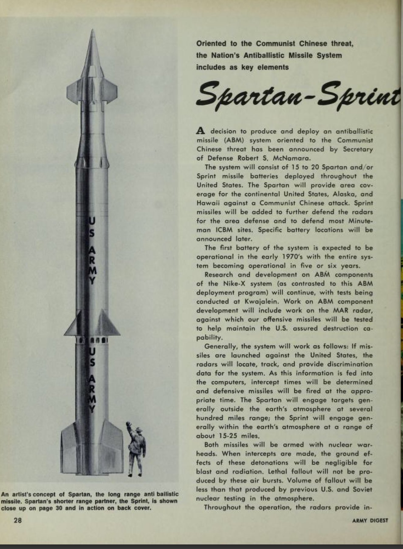 Nike Sprint Missile