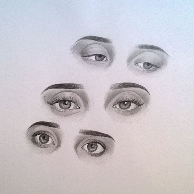 Pair Of Eyes Drawing