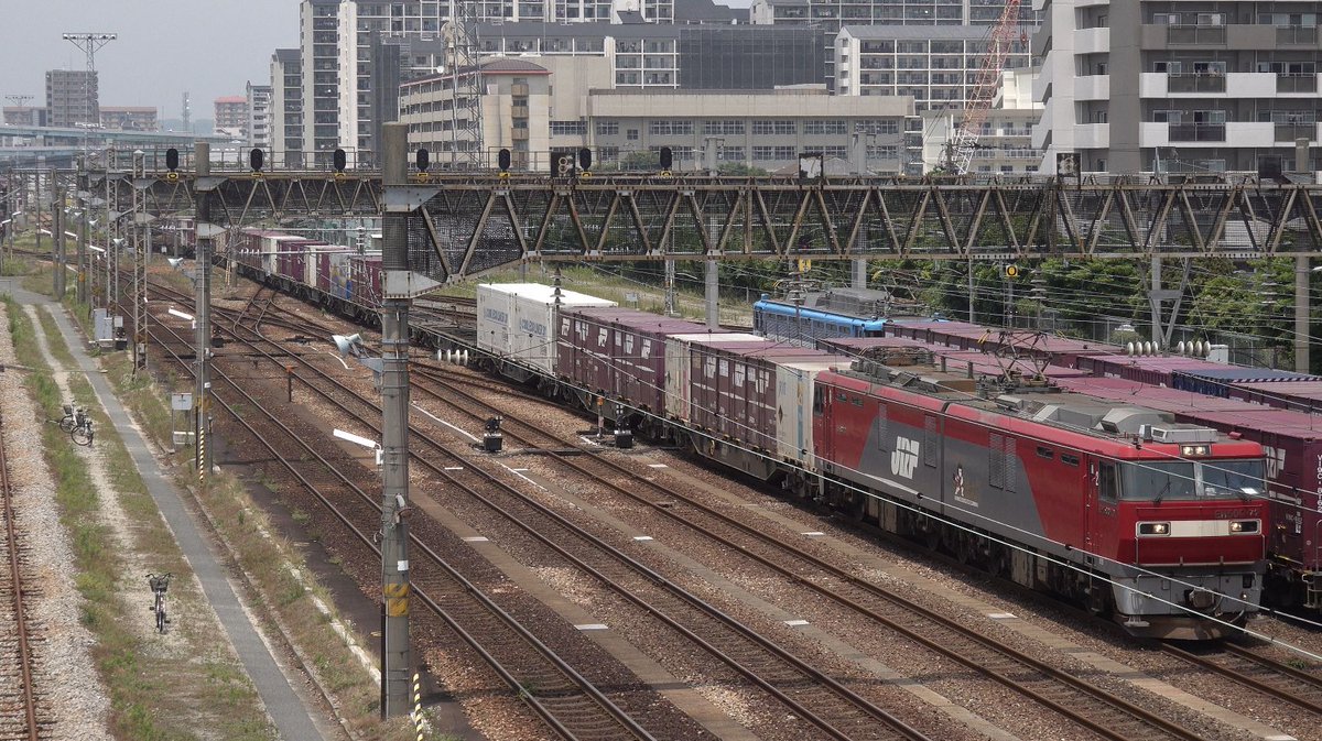 貨物など on Twitter: "2018.6.8 2071レ コキ104-613 UF44A-38034 UF44A-38035 早朝発生した鹿児島本線での人身事故の影響で遅延し、福岡タ ...