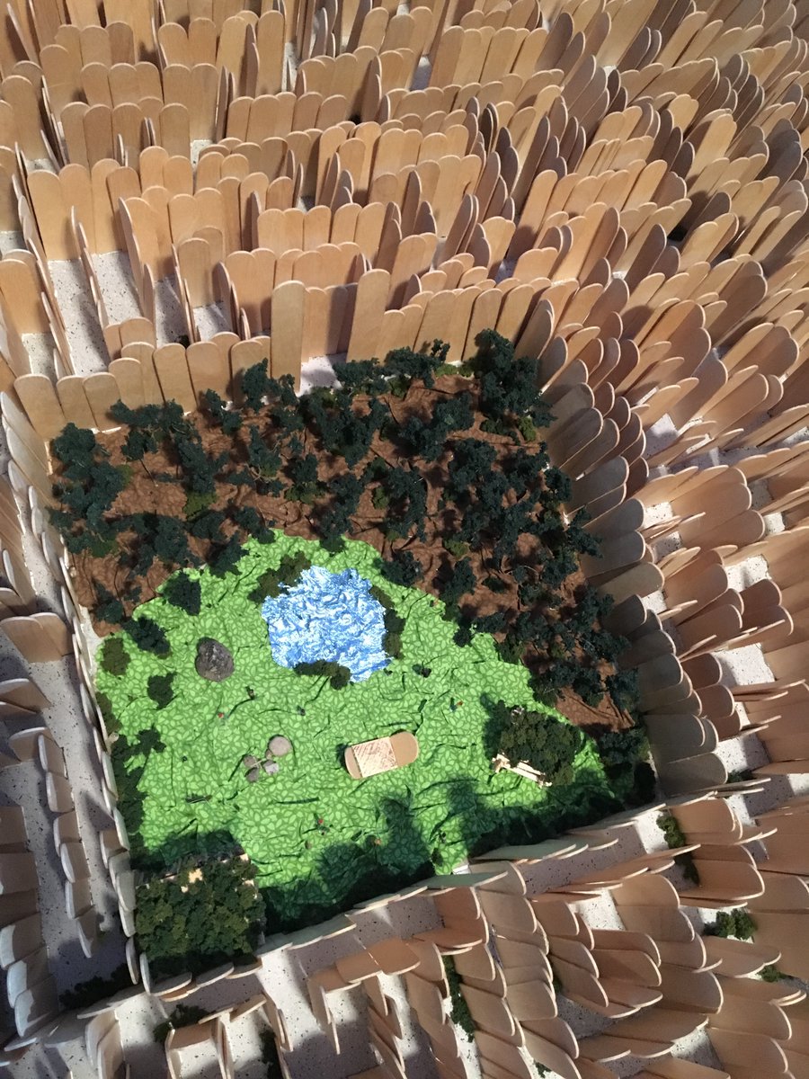 The Glade Maze Runner Birds Eye View