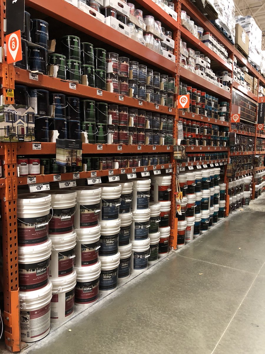 Home Depot Paint Aisle