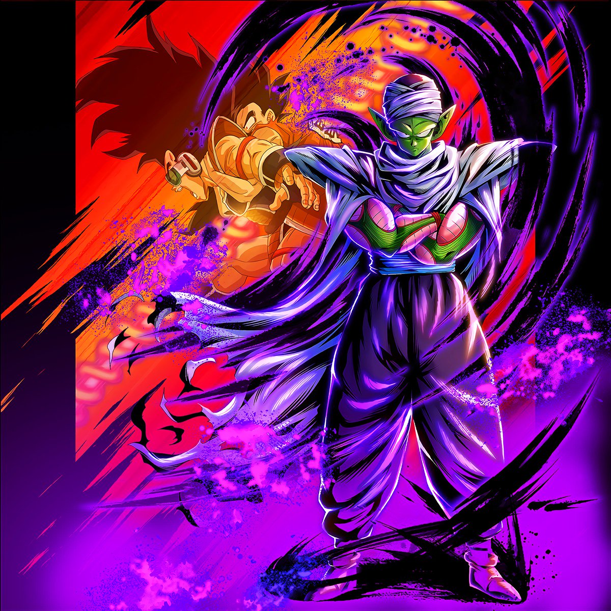 Hydros // DokkanArt on Twitter: "#DragonBallLegends 【DBL01-07S】Piccolo with & without Effects ...