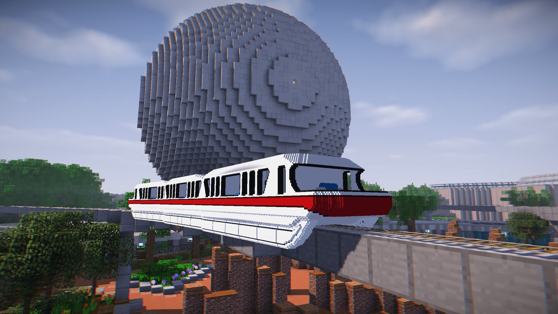 Minecraft Disney World Monorail