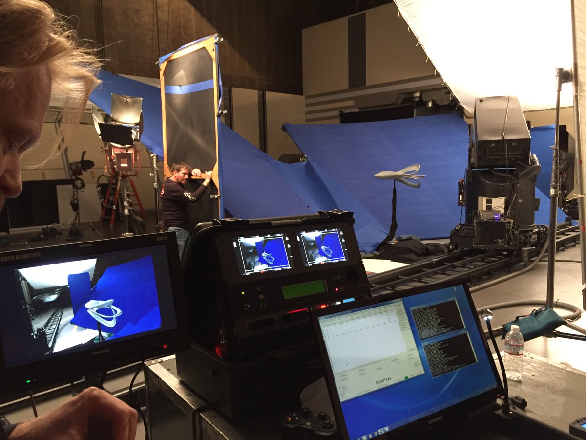 How some of the practical effects model shots were set up - bts season ...