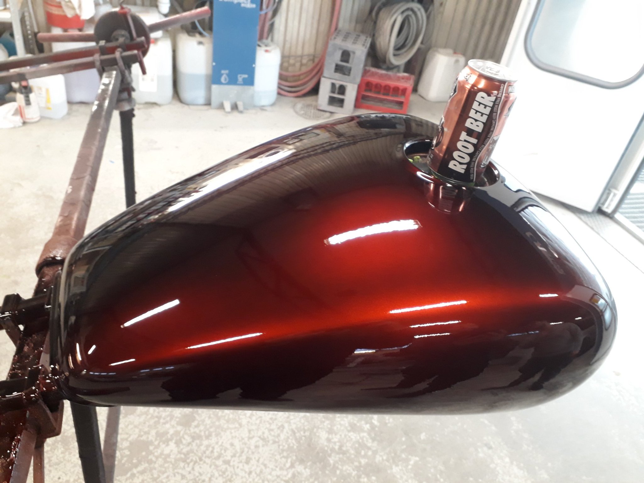 Candy Root Beer Motorcycle Tanks West Coast Choppers Added A New