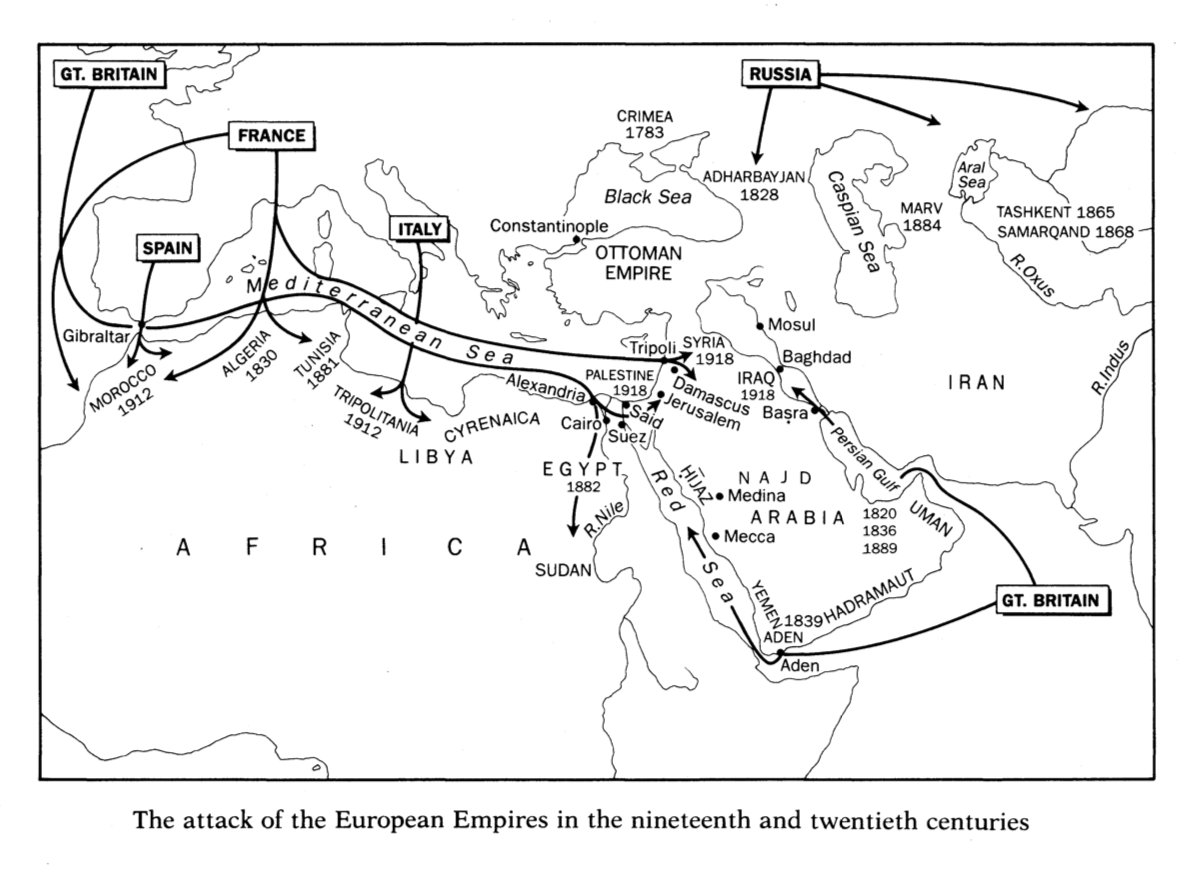 Spread Of Islam Map Black And White