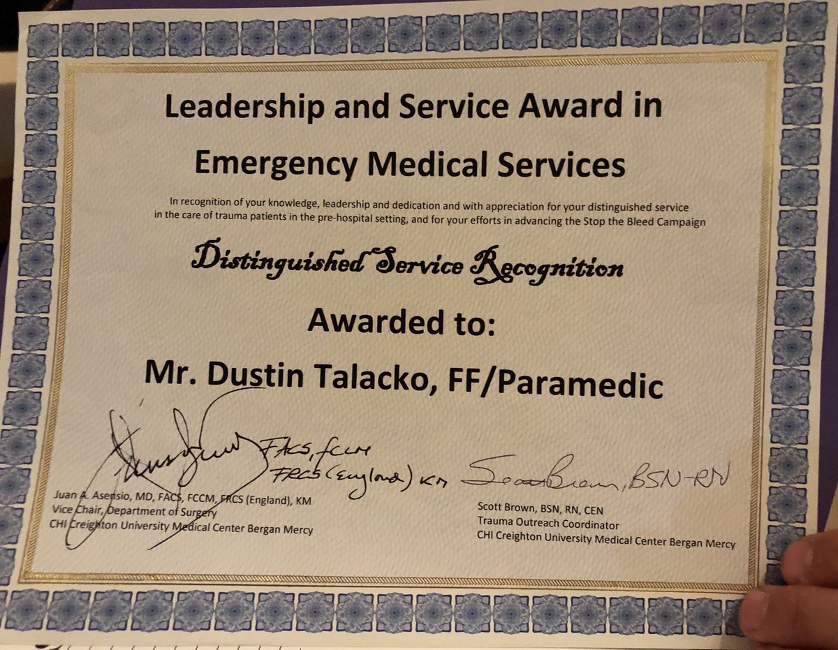 Paramedic Award Certificate Here's How To Nominate Someone For