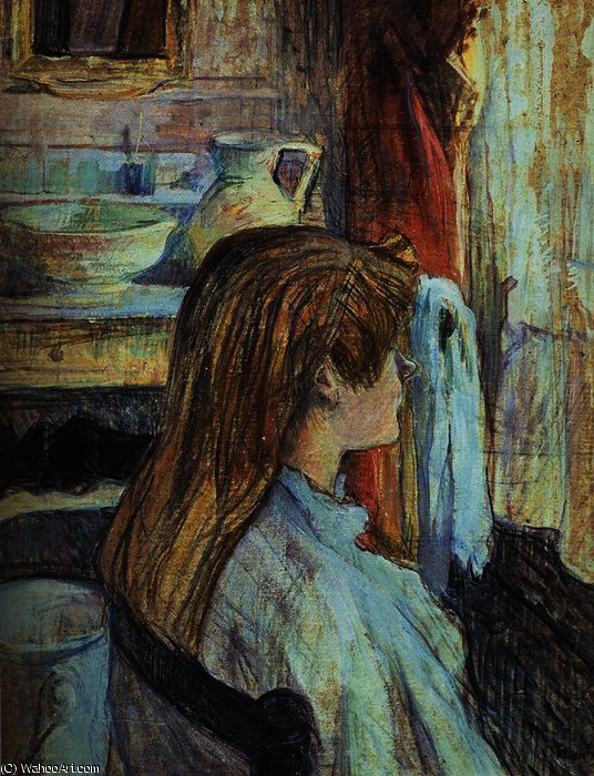 Paintings Reproductions Woman to the Window by Henri De Toulouse ...