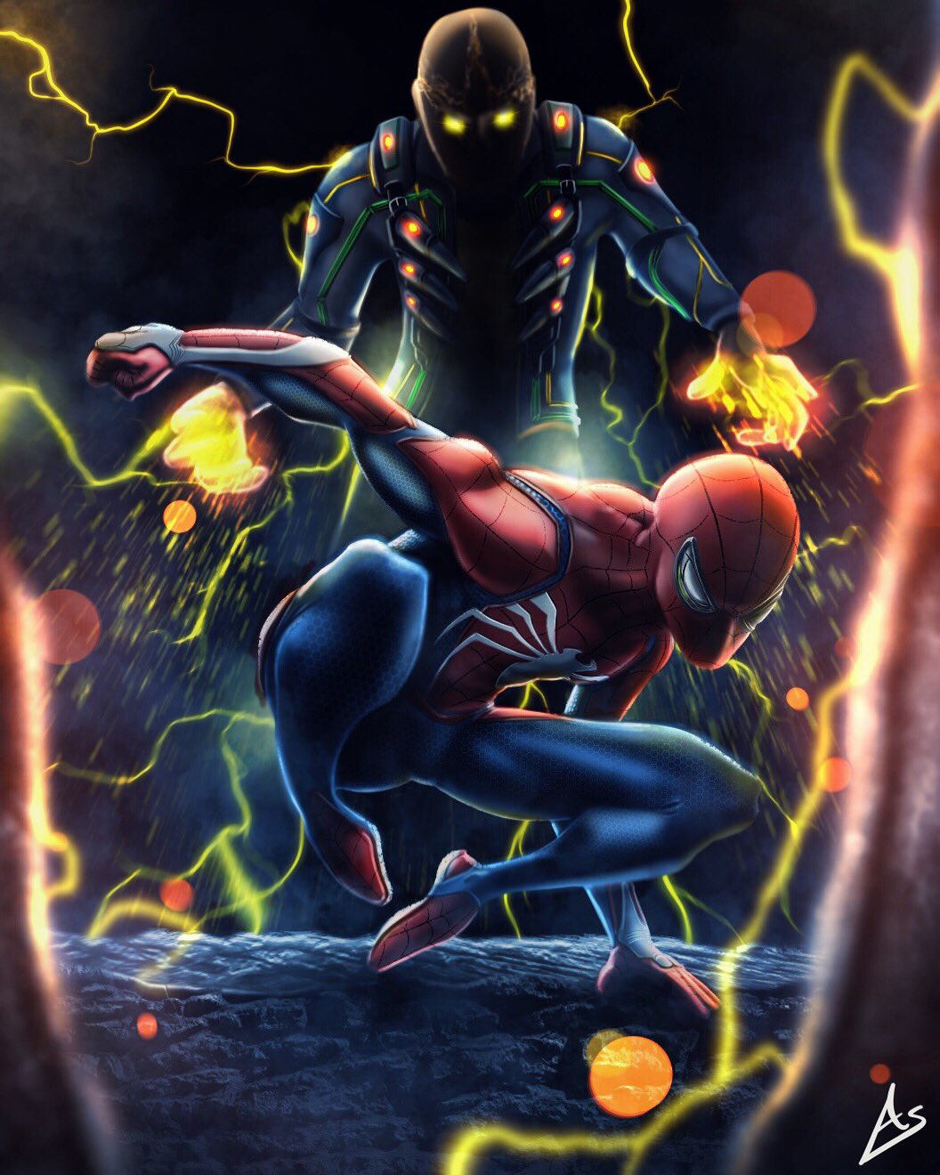 Spiderman Vs Electro Wallpaper