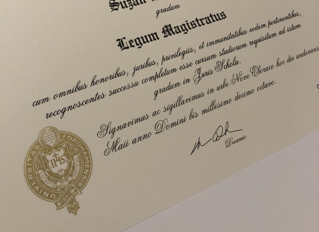 Harvard Diploma Latin