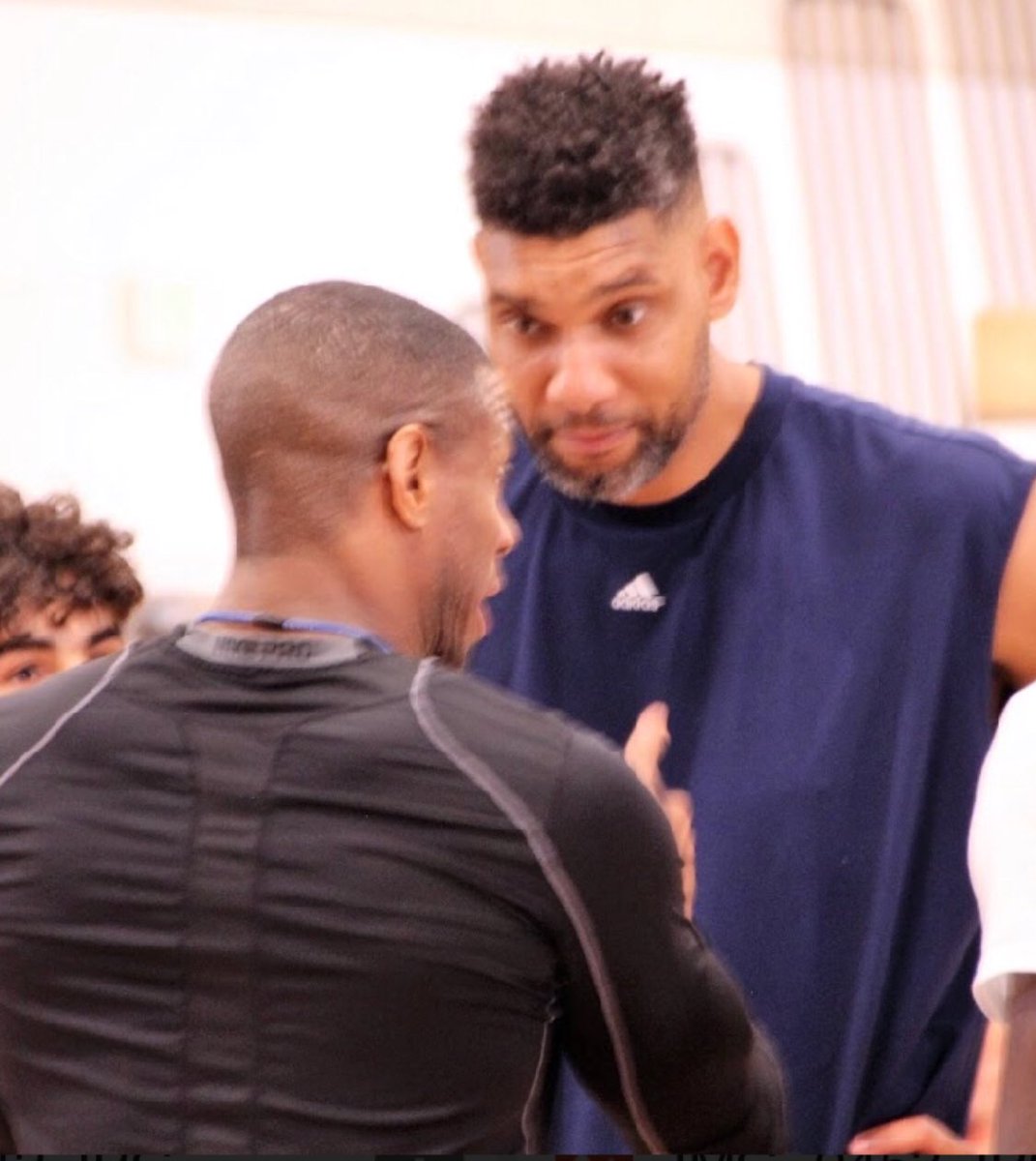 tim duncan gets a new hairstyle