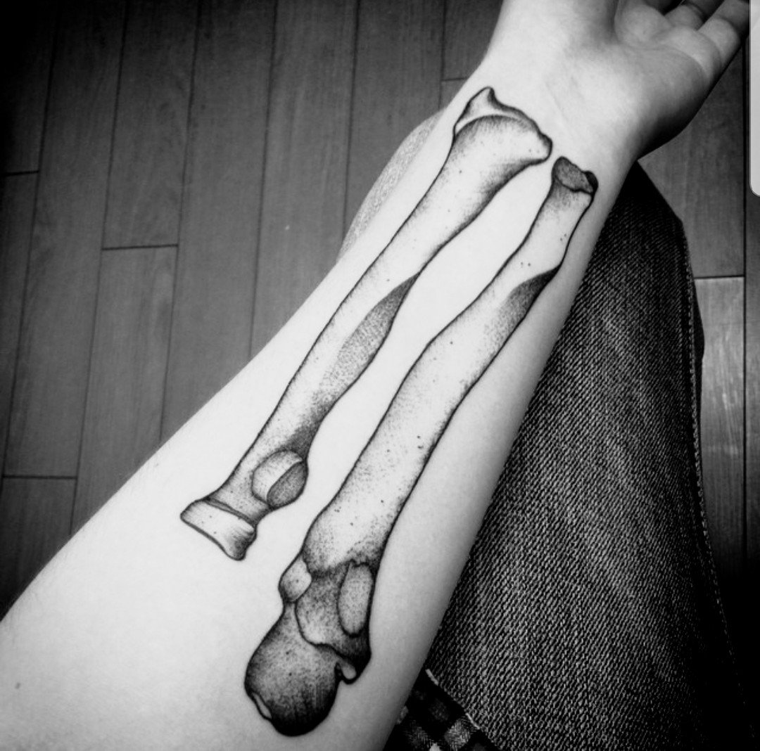 Arm Bone Tattoo