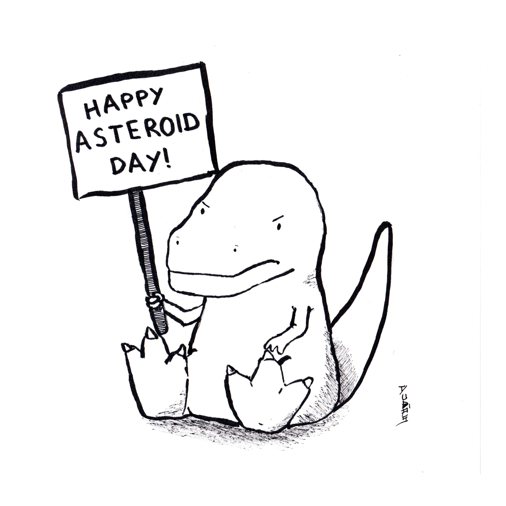 Asteroid Drawing Something