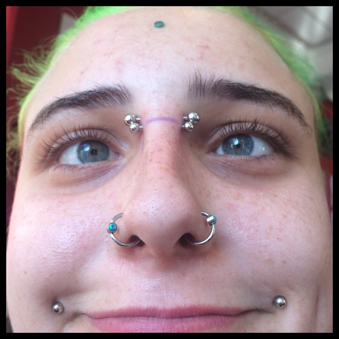 Double Bridge Piercing