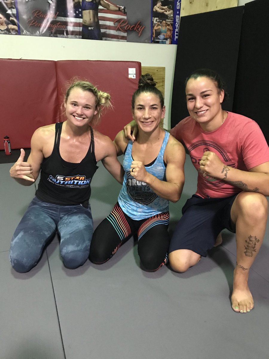 Thanks @RockyPMMA and @TeciaTorres for the work today. Great drills ...