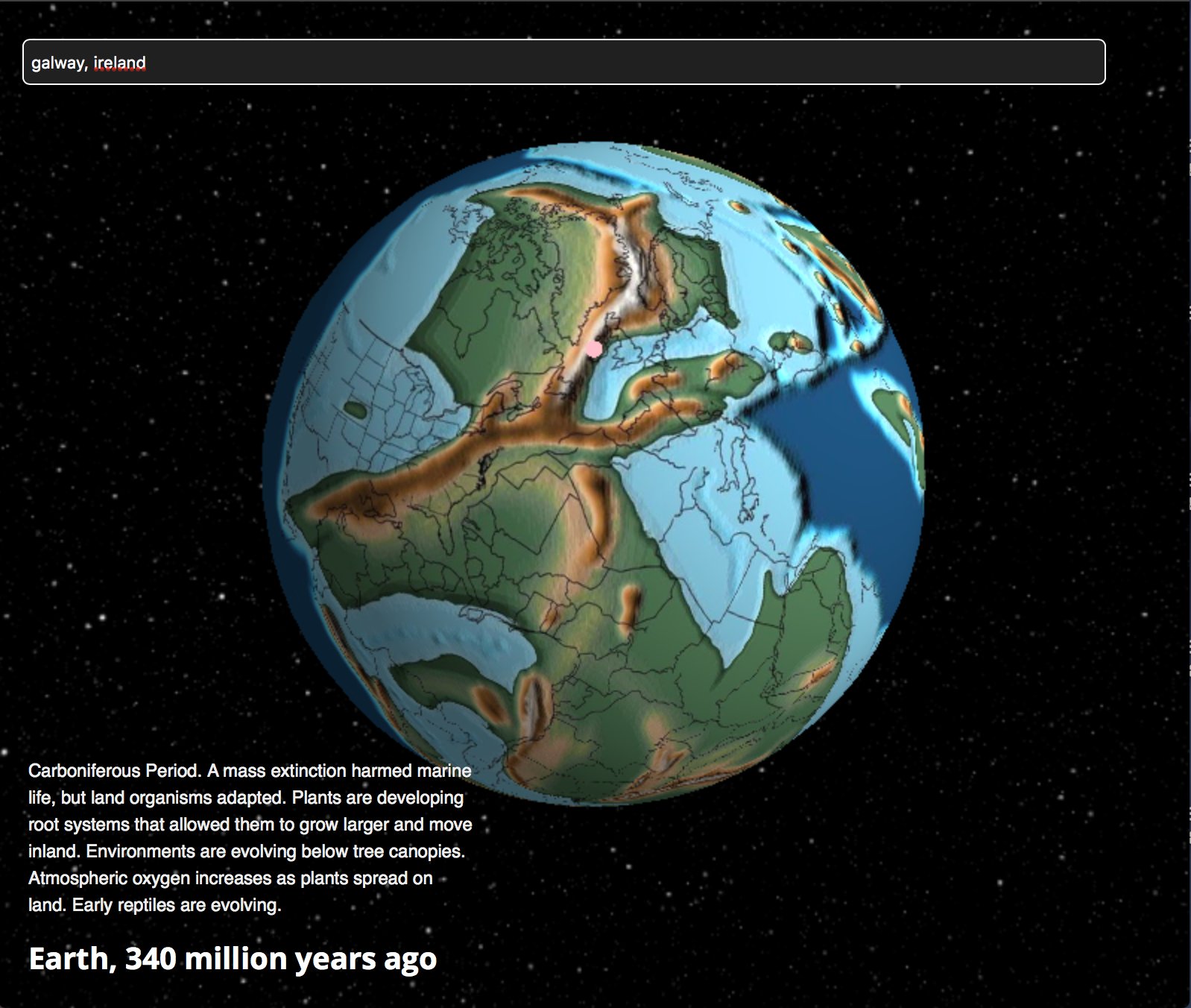 Carboniferous Period Map