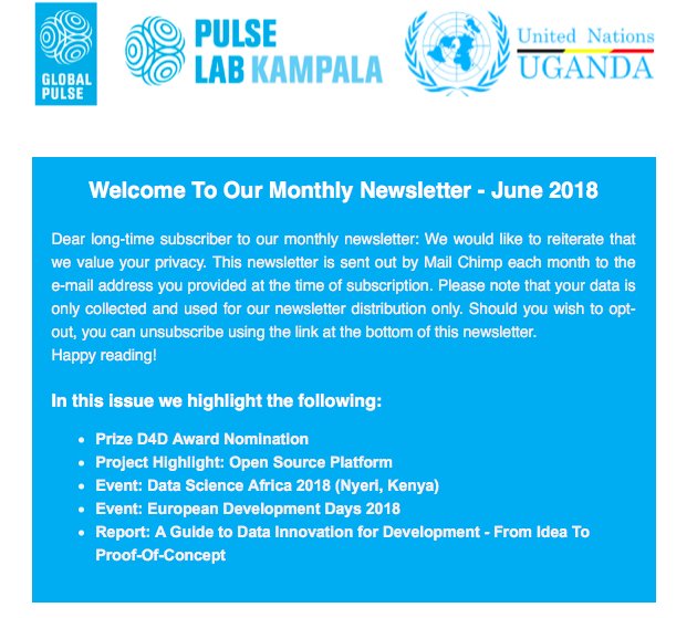 Pulse Lab Kampala on Twitter: "Our June newsletter is out! Read all about our projects, # ...