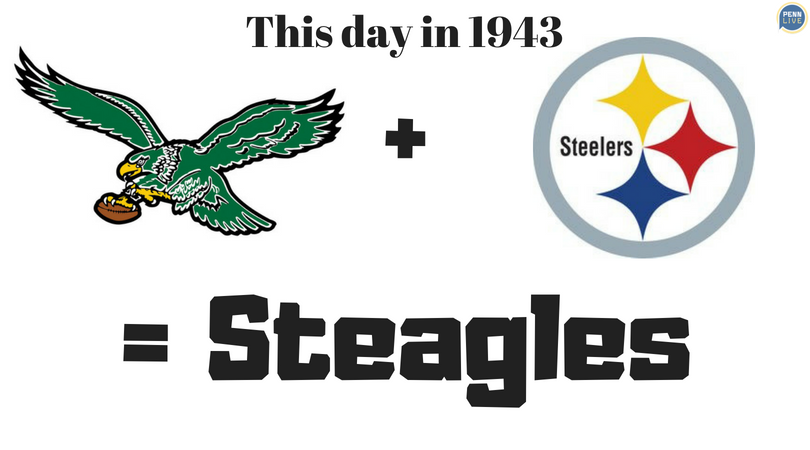75 years ago today, the Philadelphia Eagles and Pittsburgh Steelers ...
