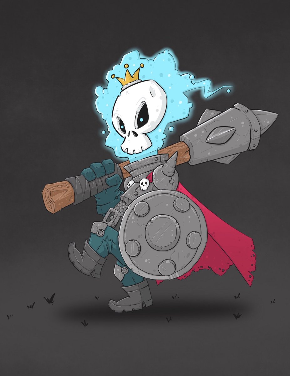 Skeleton king cartoon