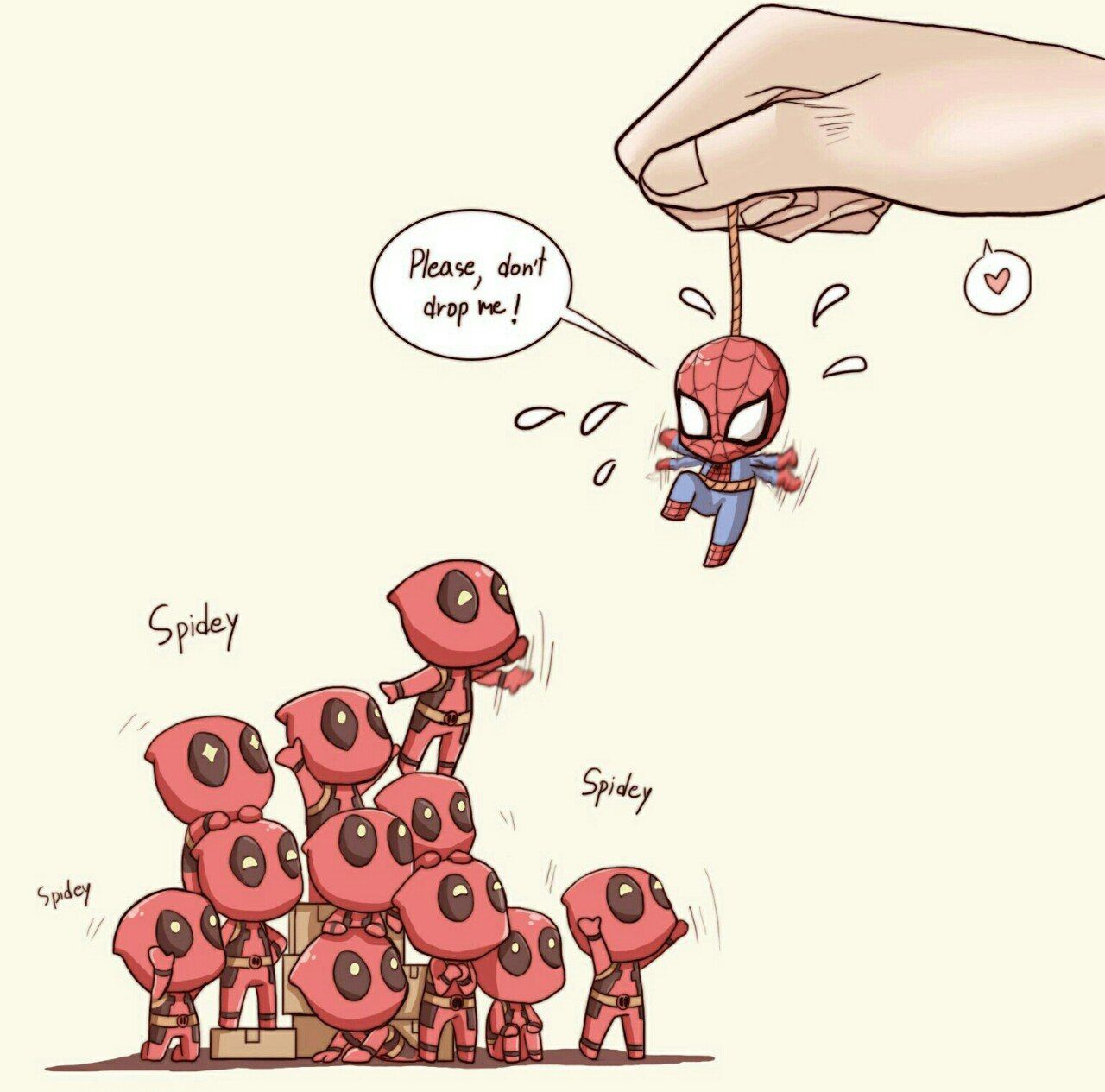 Spideypool Chibi