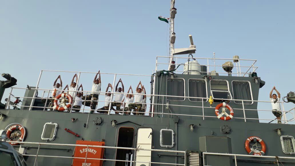 Toppers of 108 Battalion and Water Wing of in session oYogan floating ...