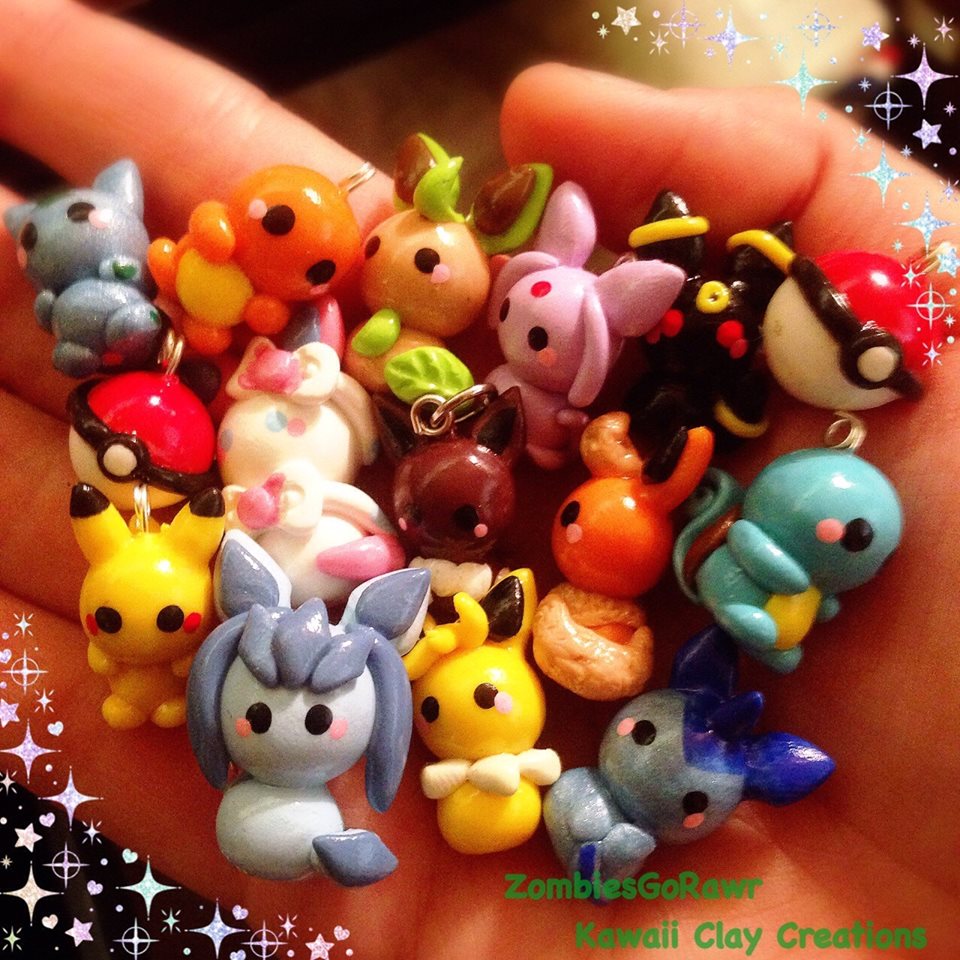 Clay Pokemon Charms