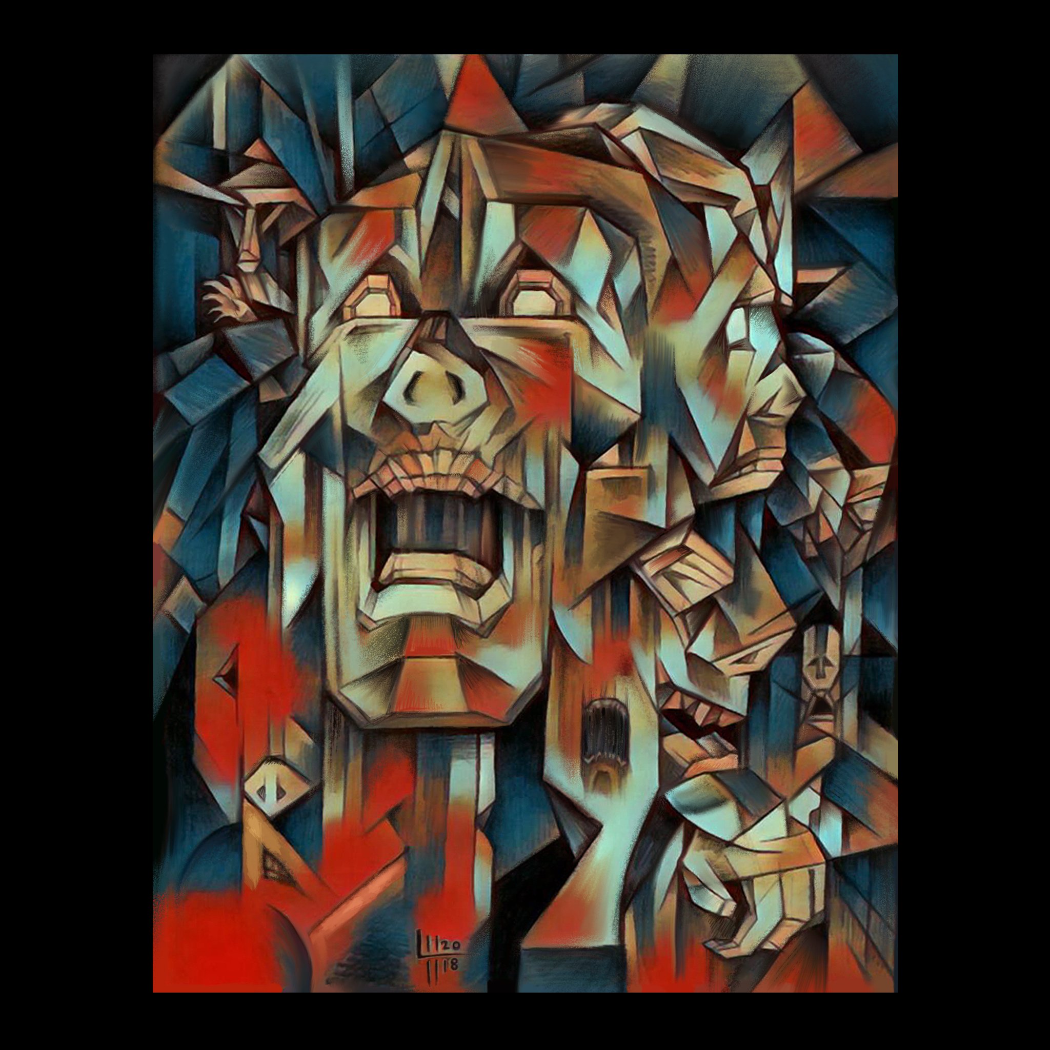 Man In Agony Art