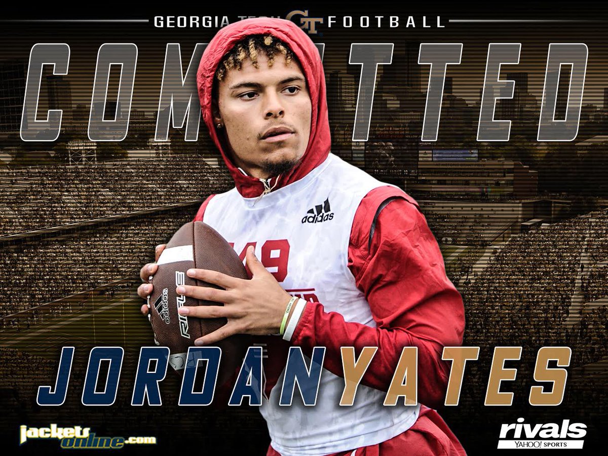 2019 3* QB Jordan Yates commits to Georgia Tech : r/CFB