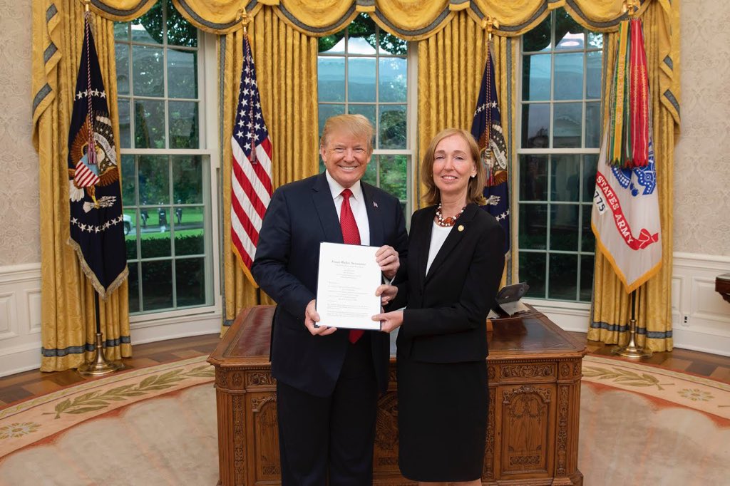 U.S. President Donald J. Trump welcomed Emily Haber, Germany’s newly ...