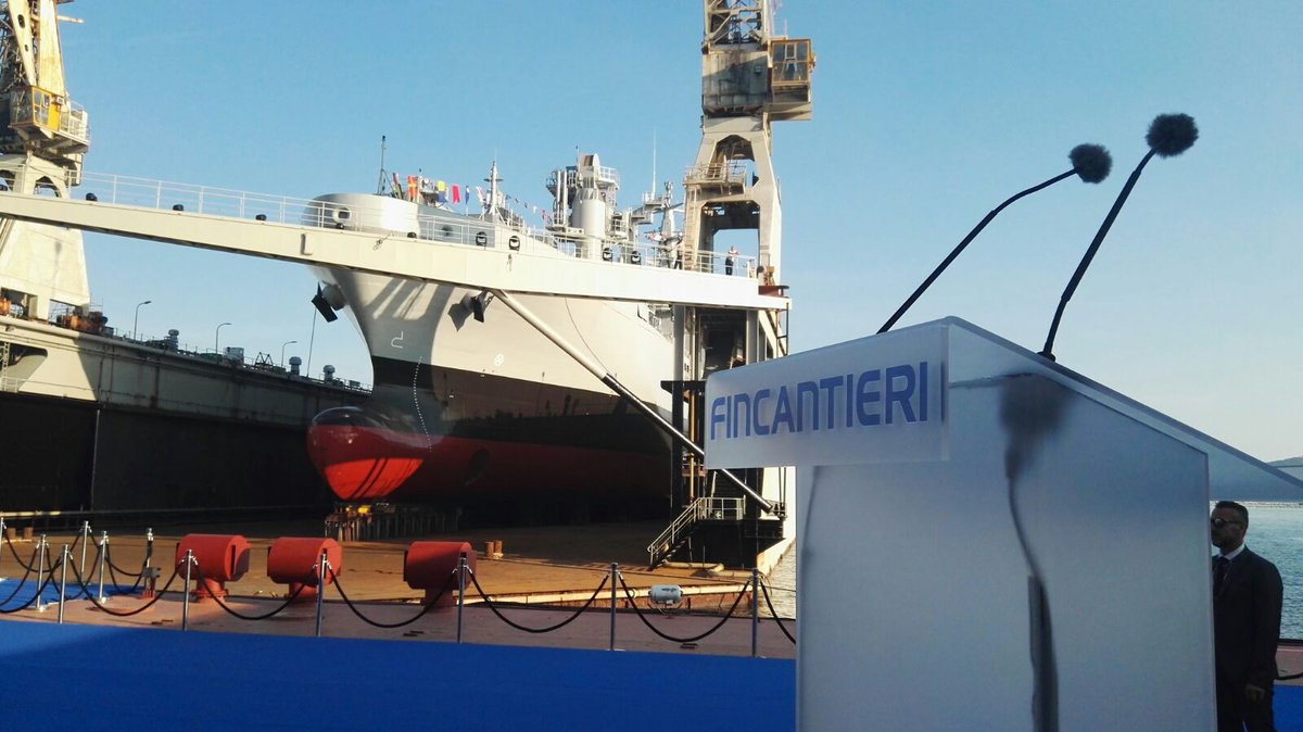 22giugno Il Ministro Elisabetta Trenta alla cerimonia di varo di Nave ...